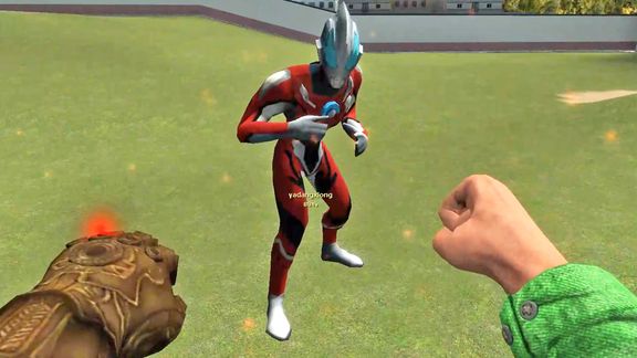 GMOD模组大乱斗:奥特曼变成最小,用宝石能力大战霸王龙