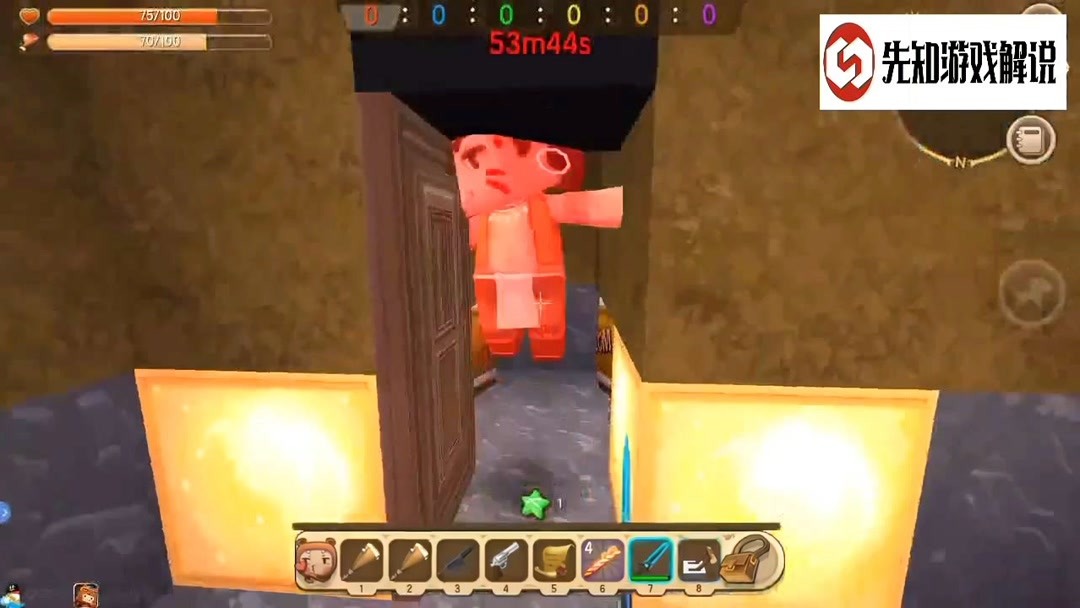 迷你世界:《恐怖妈妈》必须的机智的逃过追击,还有很多陷阱哦!