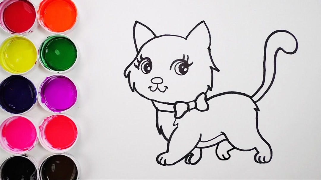 简笔画的小猫咪,看着特别有灵性呦,简单易学
