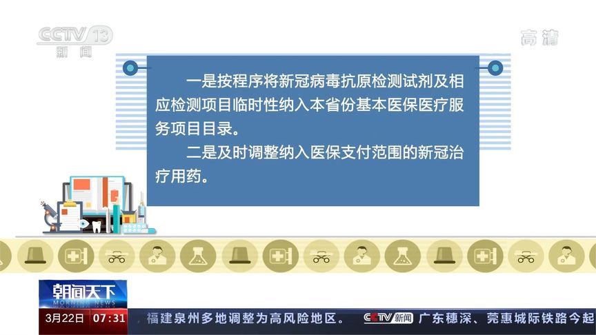 国家医保局 新冠病毒抗原检测临时性纳入医保