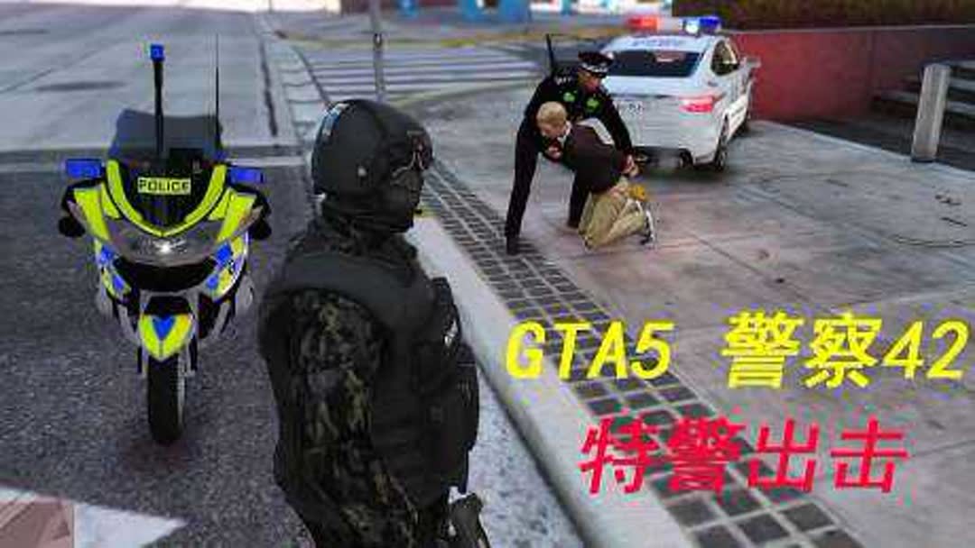 GTA5 警察模拟42 遇到个袭警的,特警紧急出击抓捕