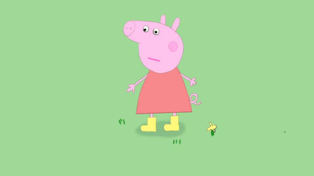 小猪佩奇少儿简笔画电脑画画上色教程SAI卡通