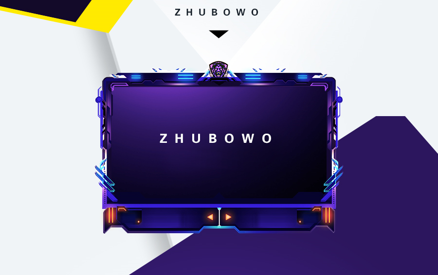 动感炫酷OBS主播摄像头动态边框#S007