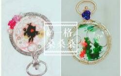 【滴胶UV胶】注水怀表-流水落花水草鱼虾(瞎起名)