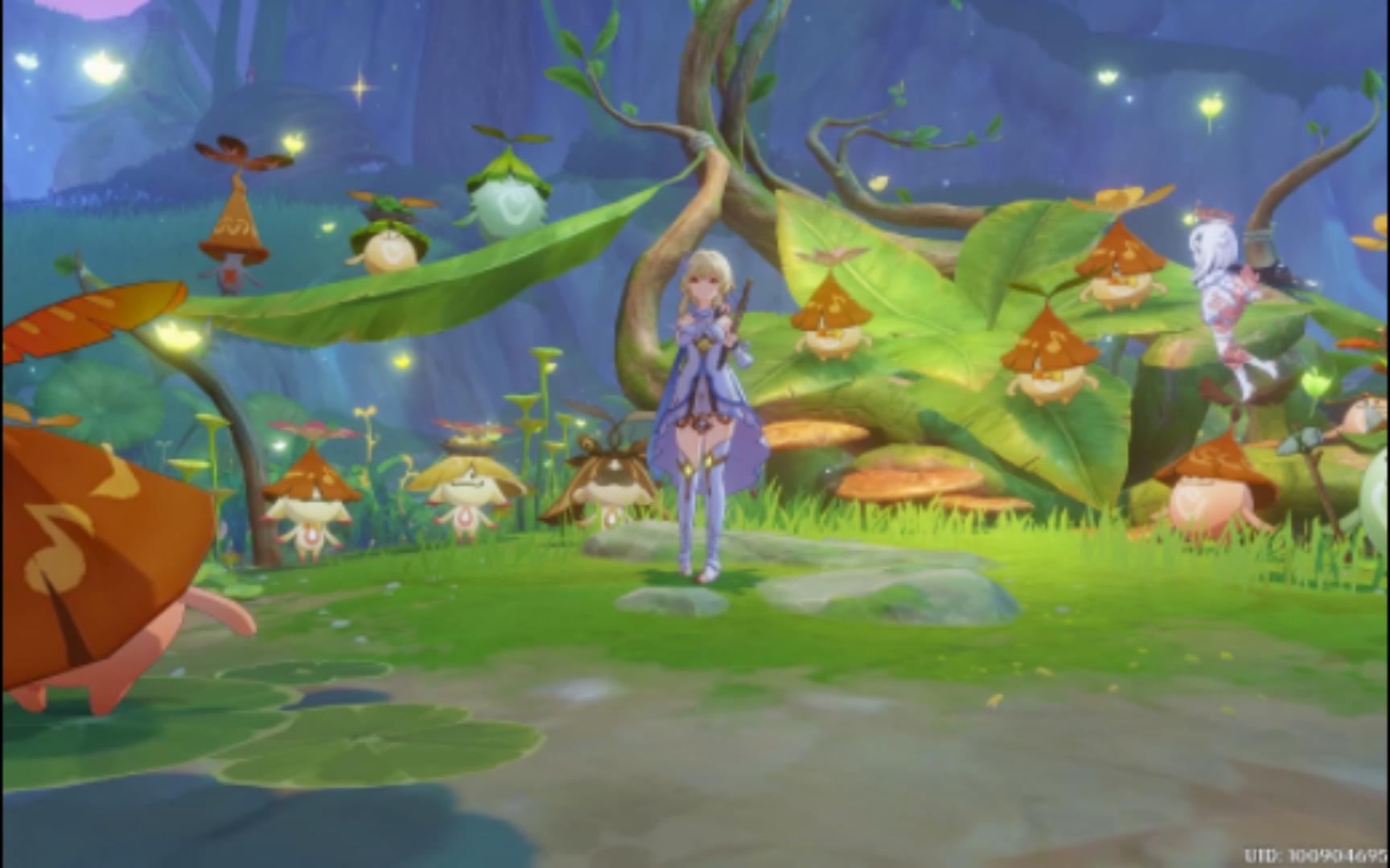 【4K】原神森林书任务兰那罗大合唱片段纯享版