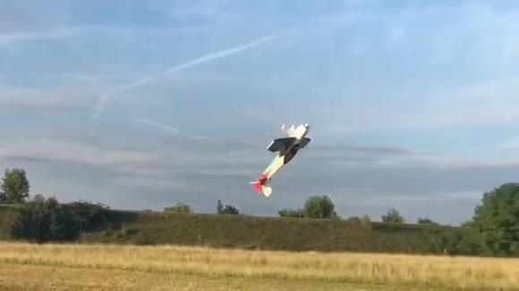 3d飞机花式飞行#航模 #技术流自带bgm #极限挑战