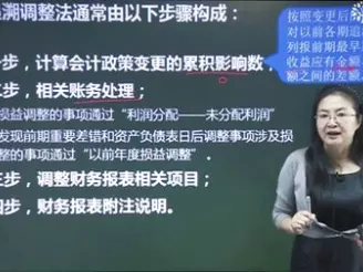2015中级会计实务 第十八章 会计政策、估计变更和差错更正(1)_标清