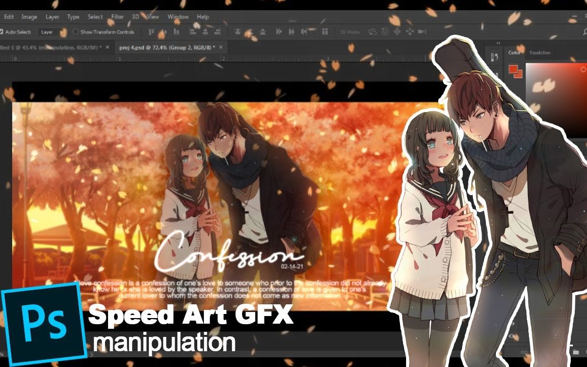 【GFX教程/制作过程】Seed art #1 Anime Manipulation
