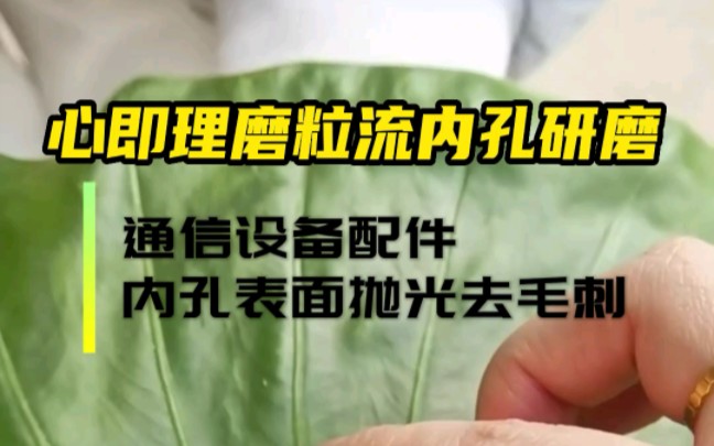 心即理磨粒流内孔研磨抛光