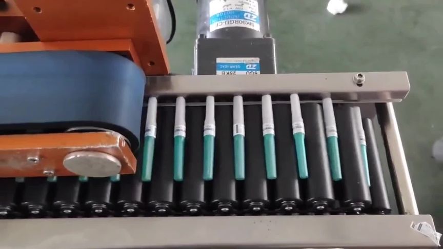 全自动贴标机,医疗采血管,学plc关注我!#电工 #plc #自动化