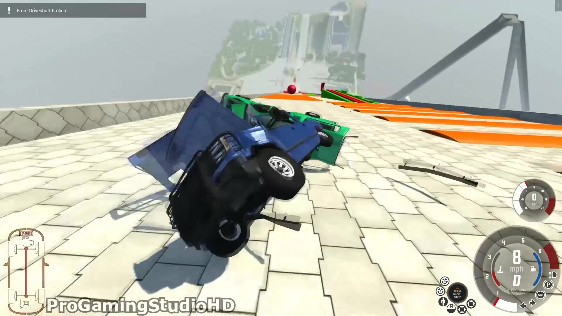 车祸模拟器,飞起来堪比奥运会花式跳水队!