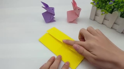 好可爱的小兔子折纸