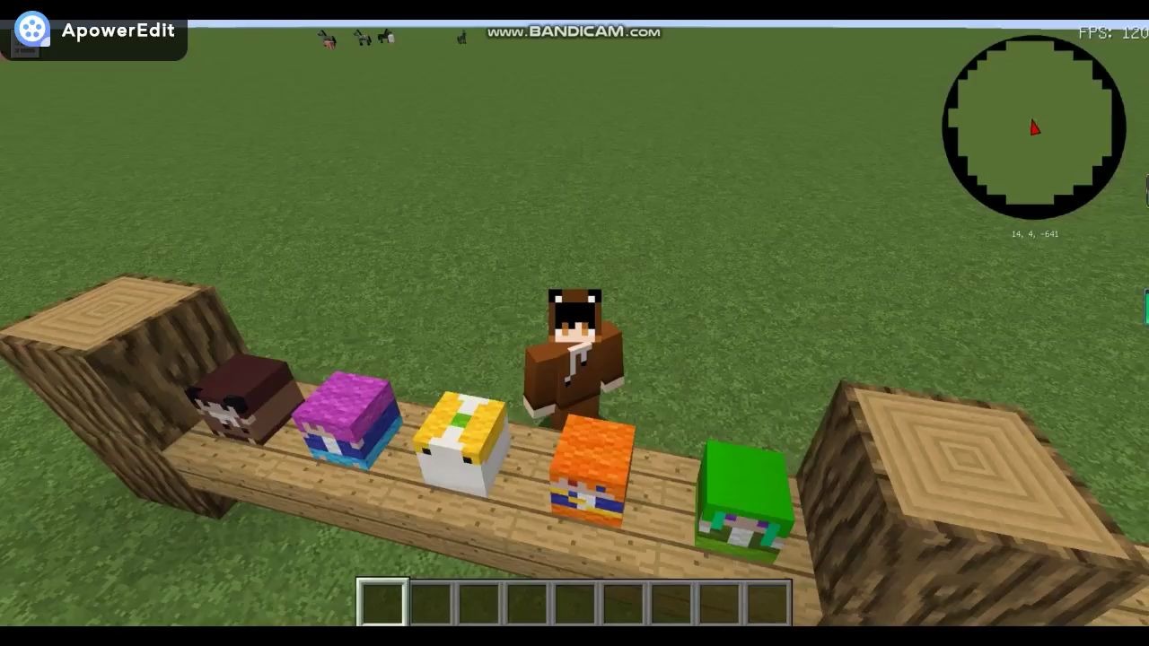 《吃货小牛》我的世界 雕刻工艺3 吃货团全部造完!