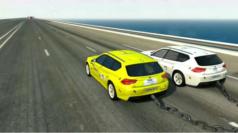 车祸模拟器117 两个菜鸡到处恶作剧 作死拦截大货车