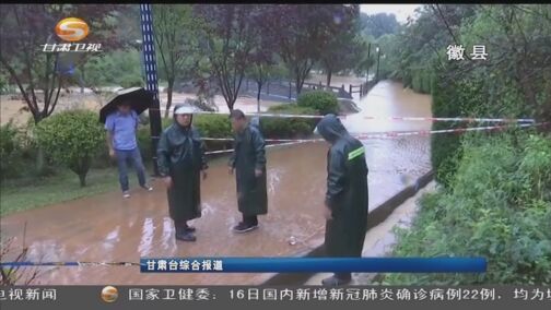 [甘肃新闻]陇南再遇强降雨天气 当地全力排险救灾