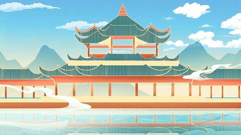 抬梁式:古代建筑木构架的主要形式