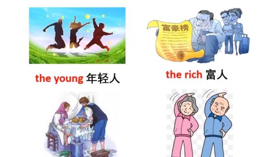 你知道 the+某些形容词 的用法吗?#英语语法 #小学英语