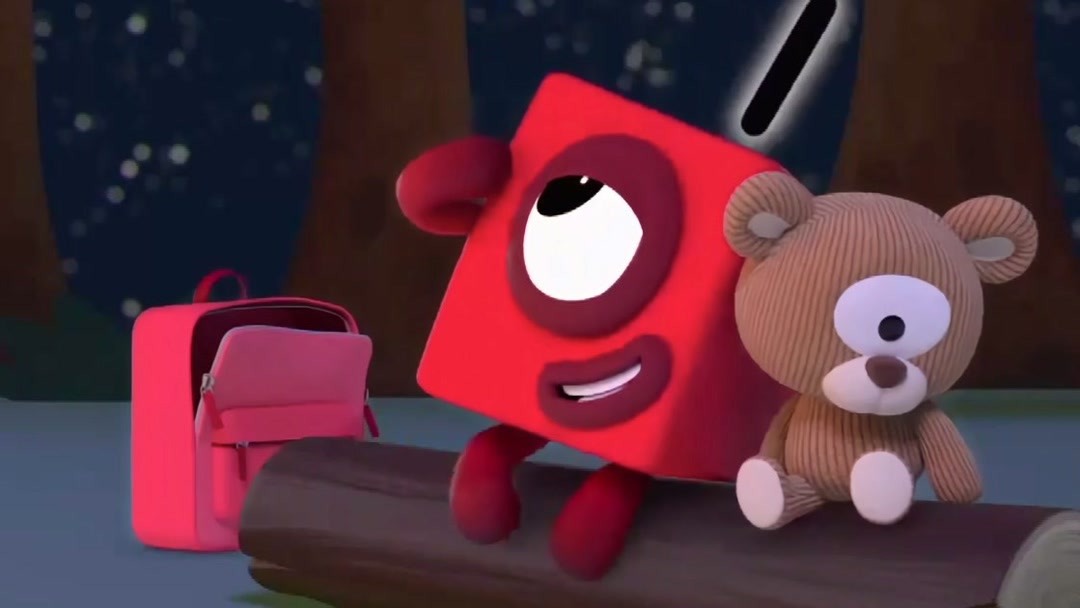 数字积木 搞笑动画:你们在聊什么呢 把我们小1都聊困了!