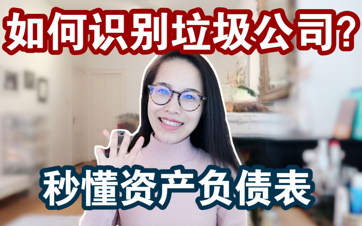 【投资干货第2弹】如何识别垃圾公司?秒懂资产负债表!适合小白的...