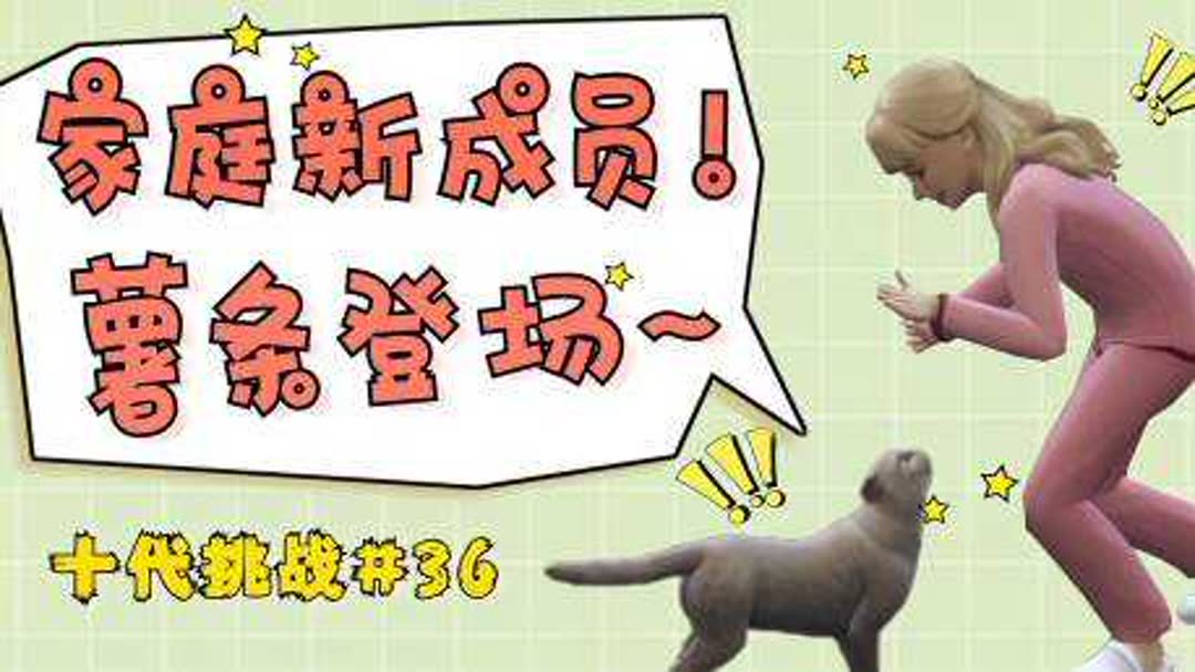 模拟人生4|零资金十代36:家庭新成员!薯条登场~