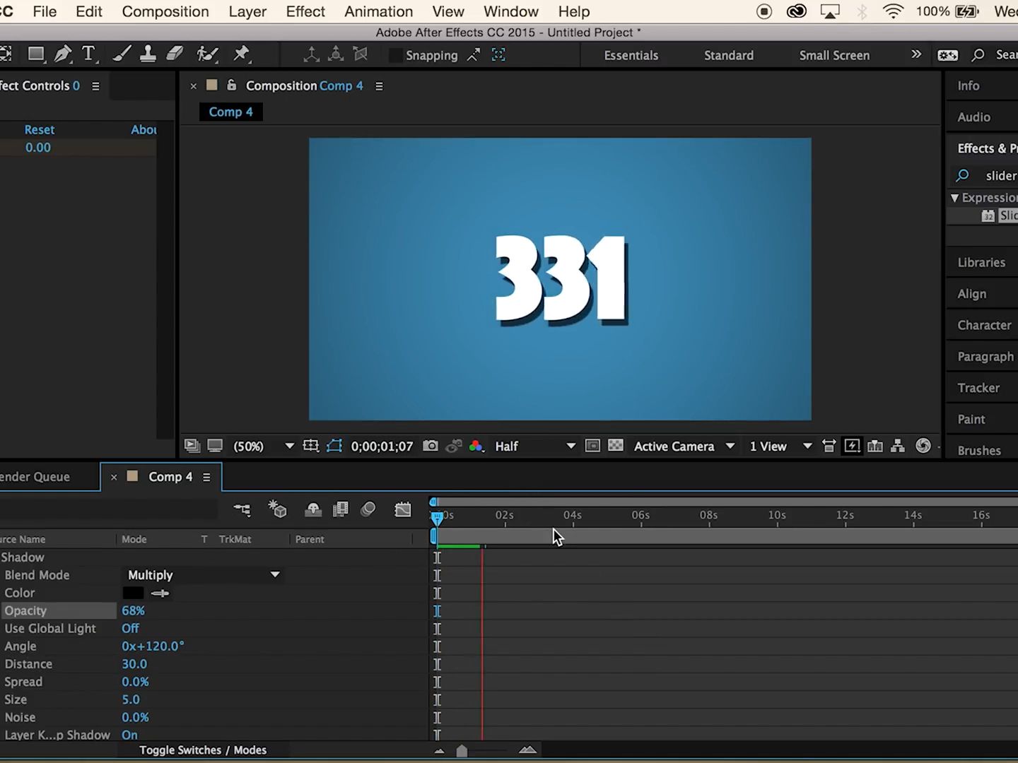 【AE教程】动态数字