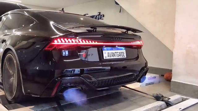 这才是"西装暴徒"该有的霸气,2021款奥迪RS7马力机测试!