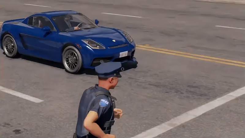 车祸模拟器:开法拉利都这么无视人吗,快给我停下来