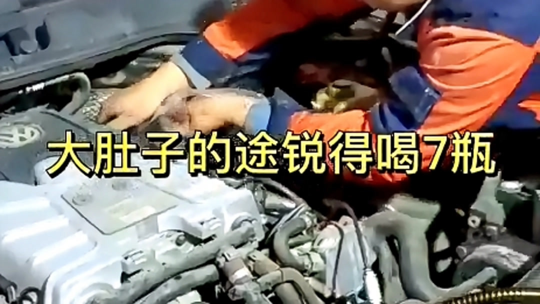 【机油更换】大肚子的途锐得喝7瓶驰易佳全合成机油!