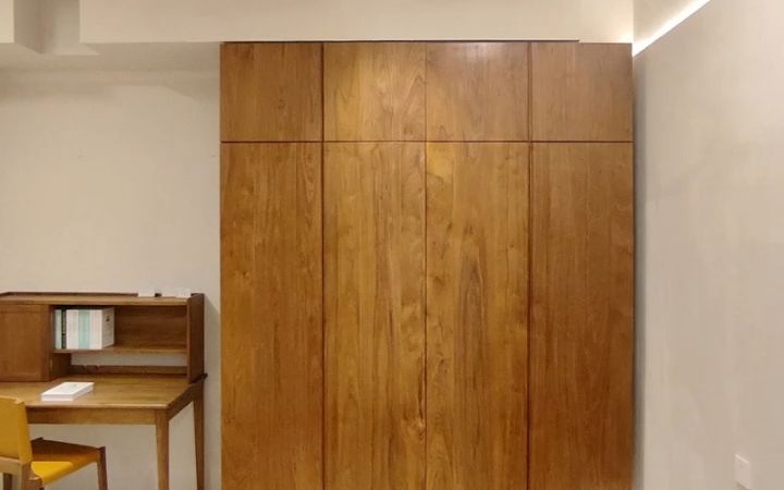 手作全榫卯大衣柜制作过程