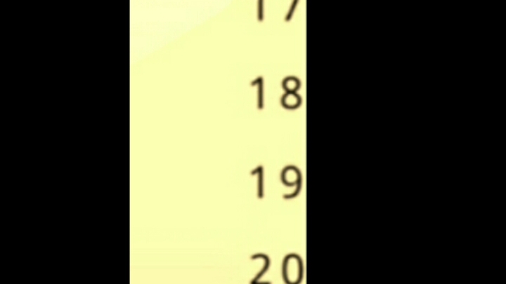 竖着排列的排成一排的数字