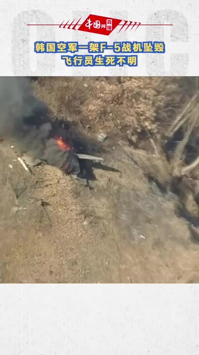 突发!韩国空军一架F-5战机坠毁 ,飞行员生死不明