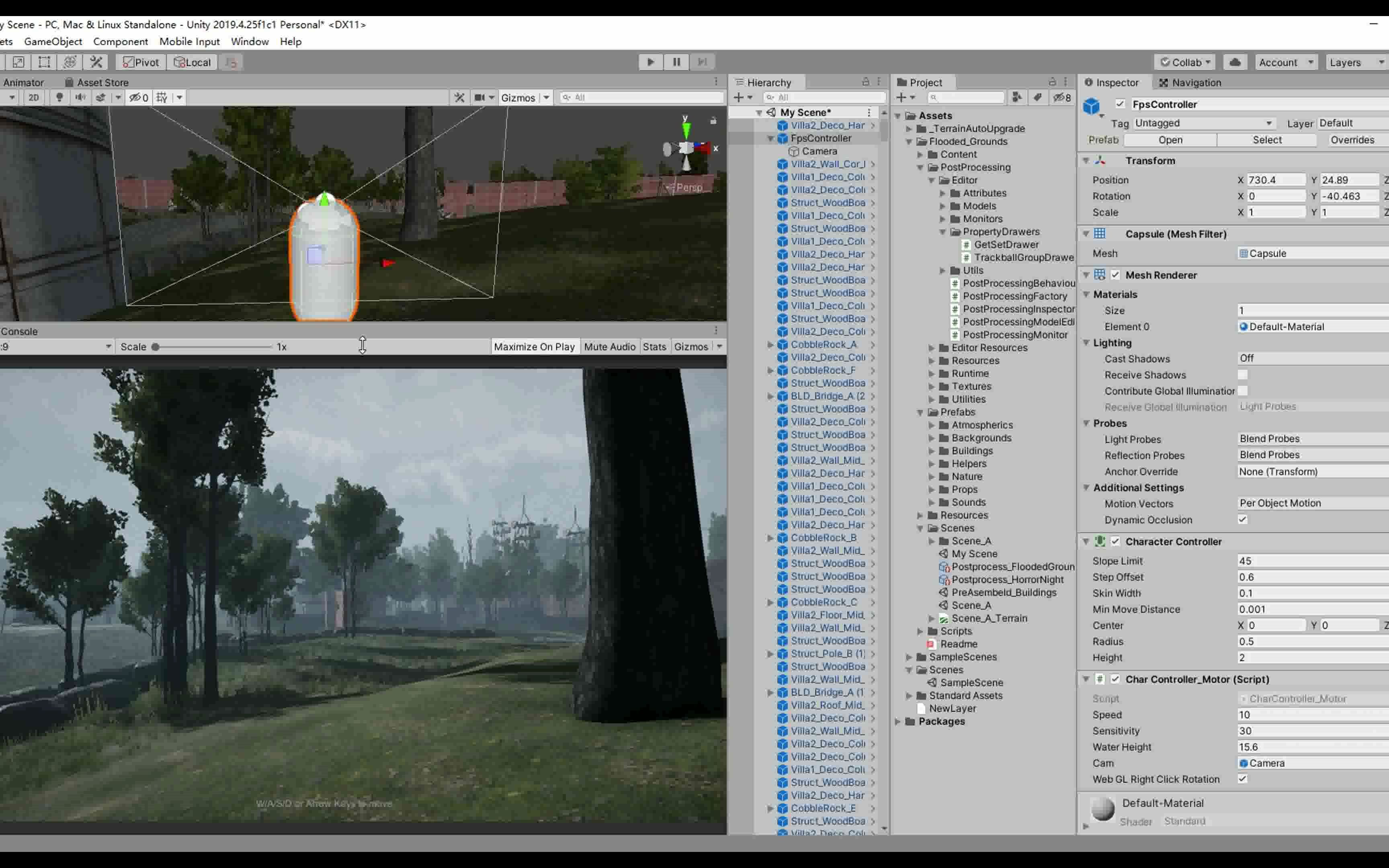 Unity3d开发第一人称恐怖游戏-视频完整版-Part1-08-环境设置