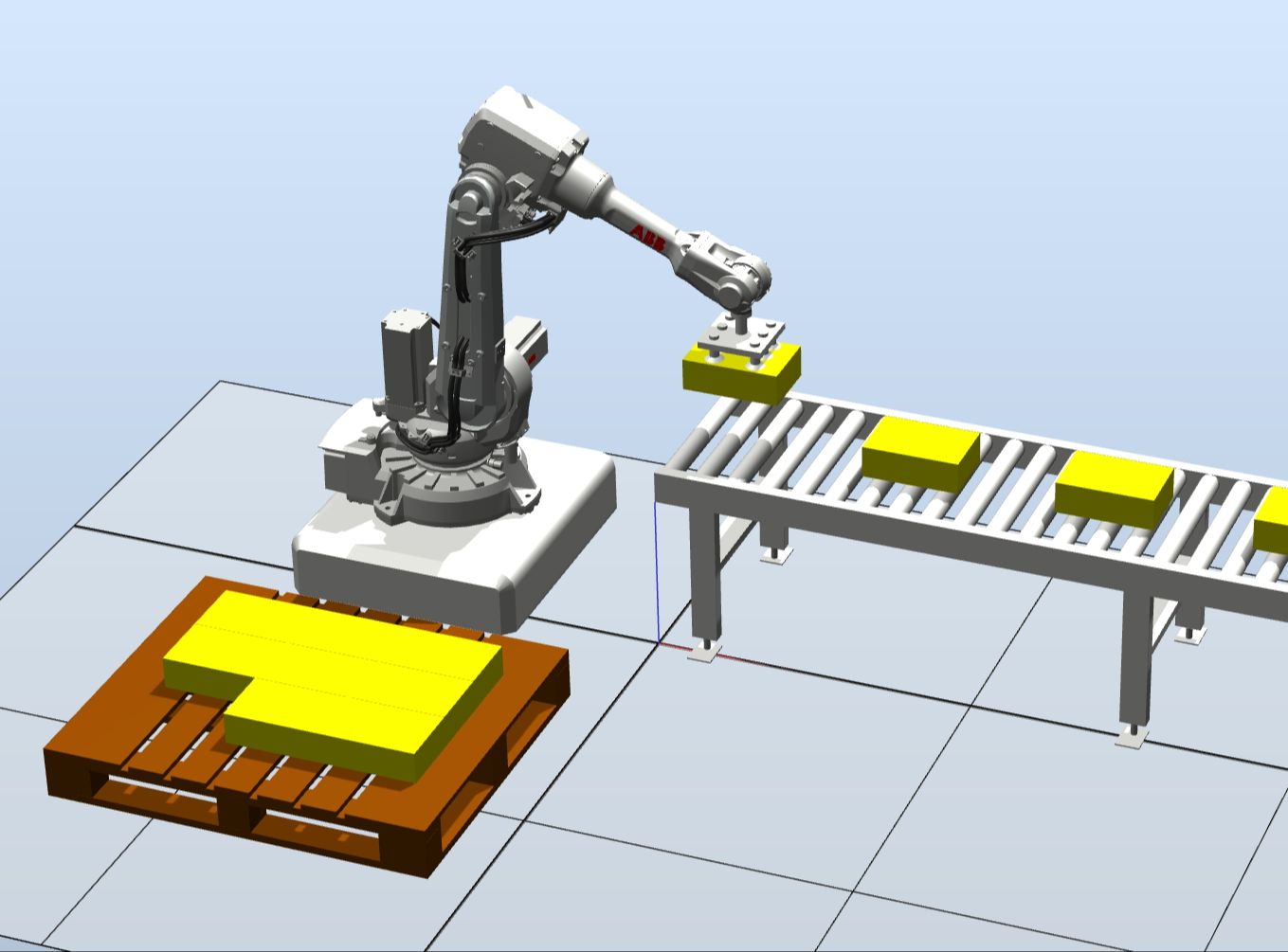 ...机器人码垛 环境极简版 Robotstudio 福鑫机器人设计有制作步骤教程