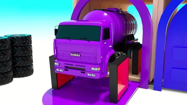 卡通车的车轮好奇怪,你认识这是什么形状的吗?