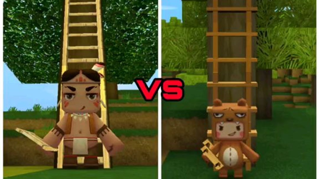 迷你世界:老版本爬梯对比新版本爬梯