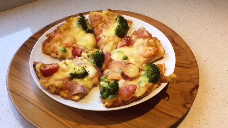 自制虾仁披萨,超级美味!