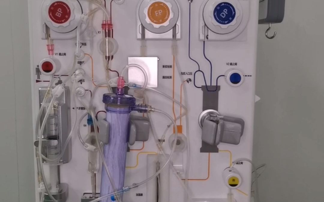 12、DX-10血液净化机-持续血液滤过转接管路安装