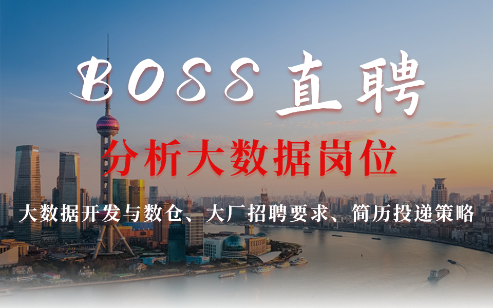 BOSS直聘分析大数据岗位