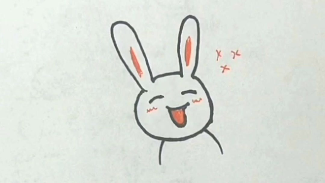 手账小兔子,简笔画,可爱萌图,简单兔子教你画。一起学吧