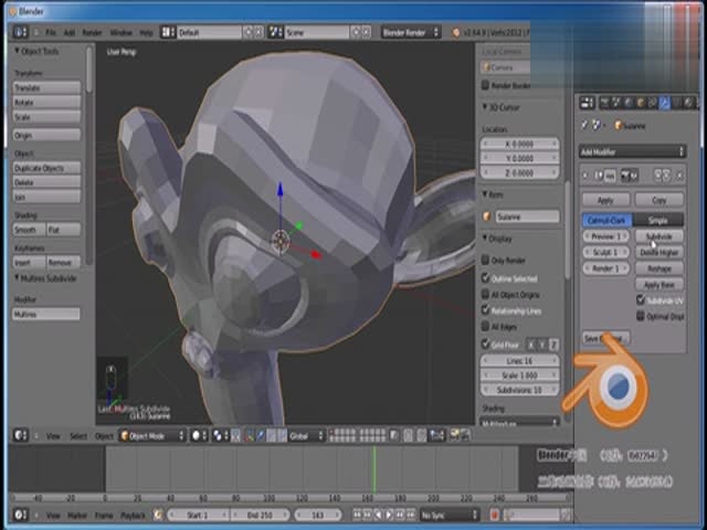 14-blender多级细分修改器