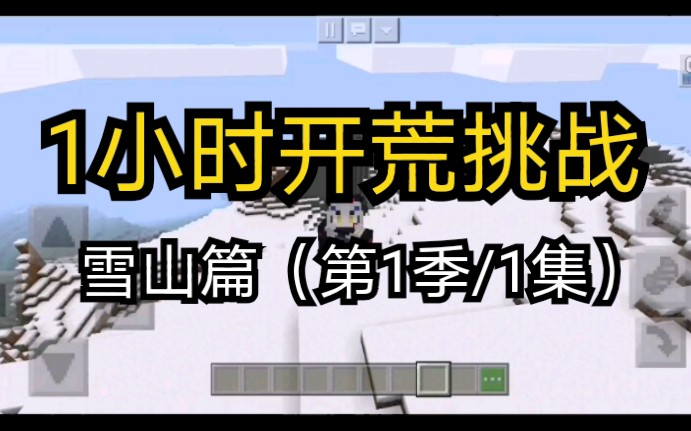 【我的世界】1小时开荒挑战—雪山篇(第1季/1集)