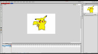 flash教程:教你如何制作一个皮卡丘 动手操作起来