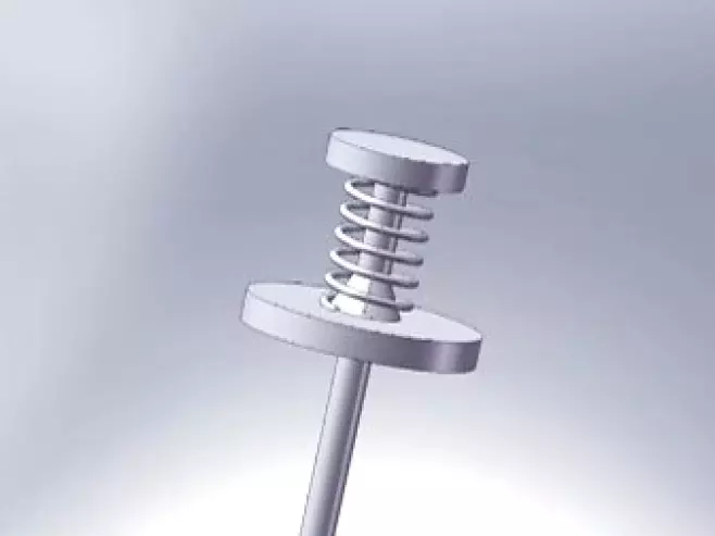 压缩弹簧solidworks运动仿真动画