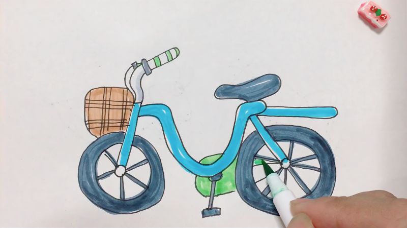 简笔画自行车,记得收藏哦