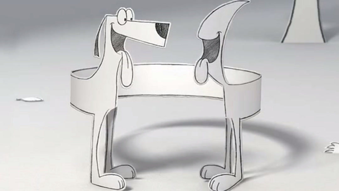 一条神奇的狗狗,它的尾巴不仅会说话,还能和它一起唱歌跳舞画画