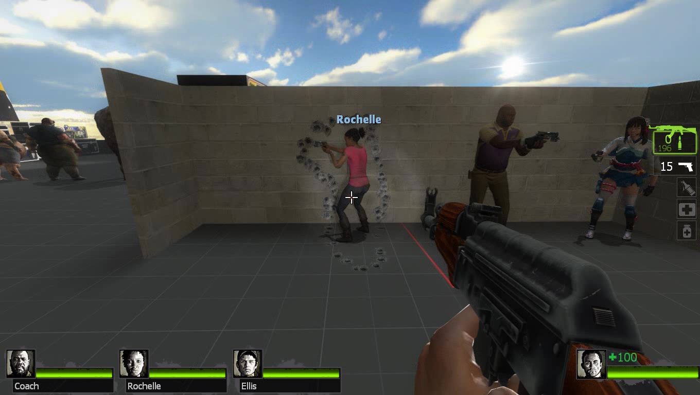 【自制动画】当你在求生之路里用CSGO的AK47配上自制动画玩人体...