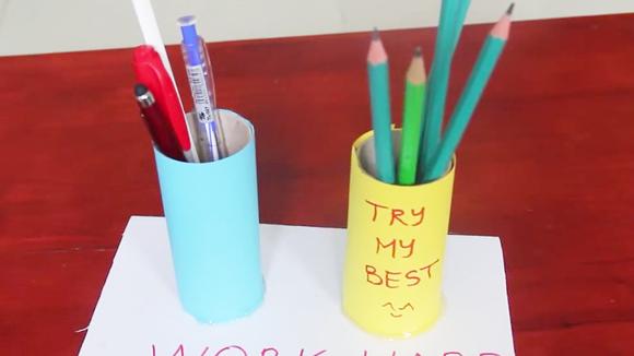 发挥你的创意,精美笔筒原来这么简单制作
