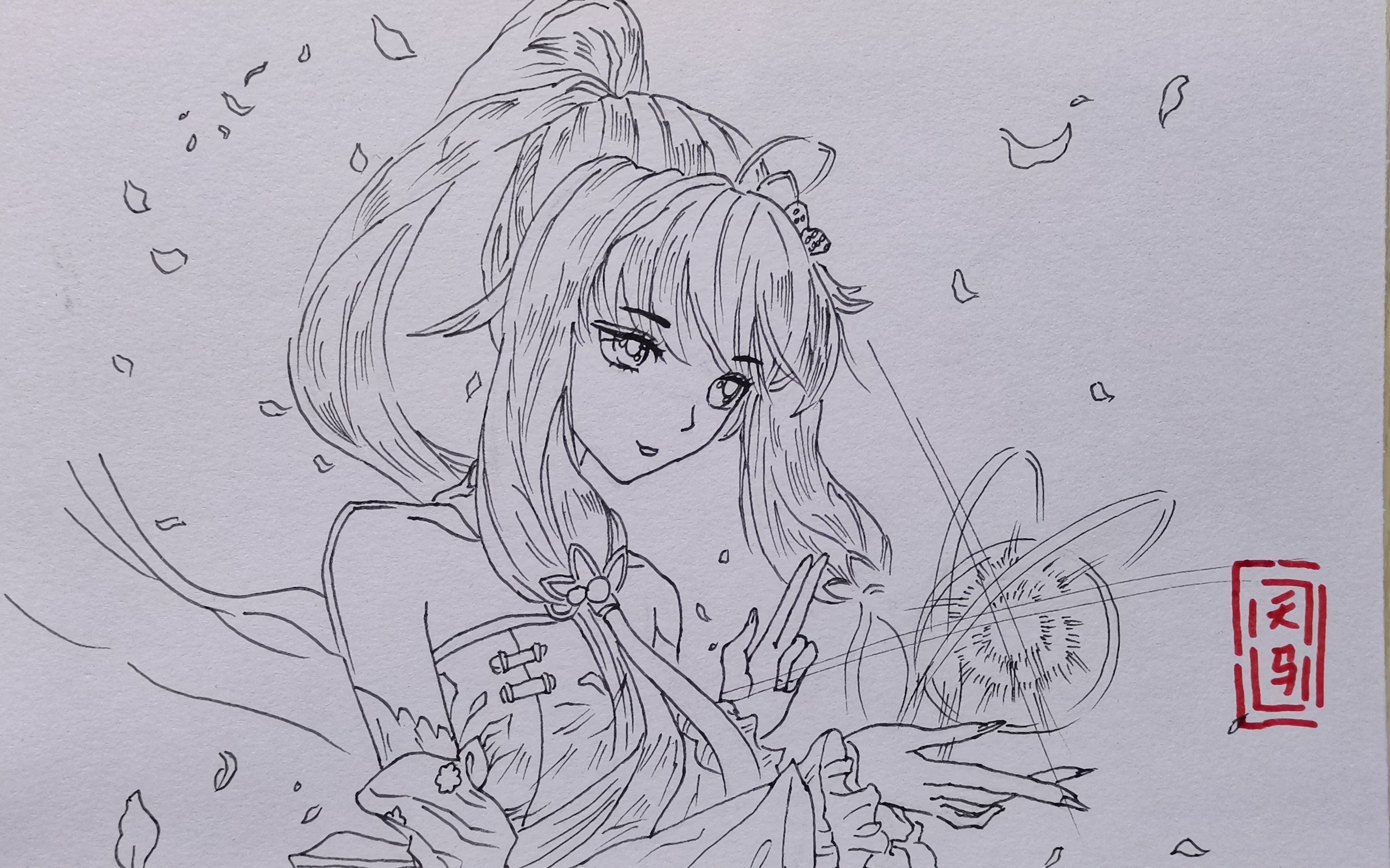 #动漫手绘日常#手绘会魔法的小萝莉,教程超简单,适合初学者哦,快来...