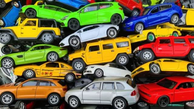 合金汽车模型展示和试玩