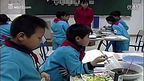 合作学习优秀课例:小学美术《彩墨游戏》课堂实录(中小学新课程改革...
